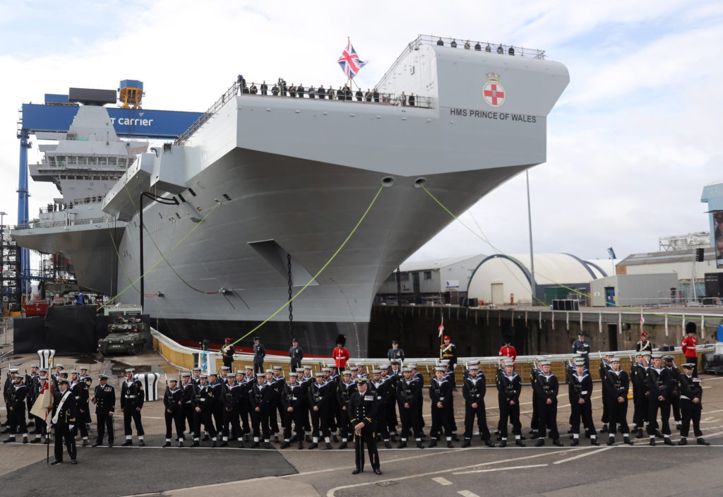 HMS Prince of Wales officially named during a ceremony in Rosyth