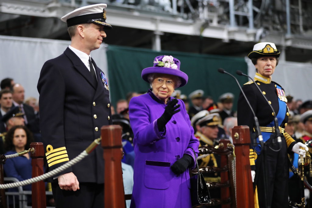 The Queen commissions Royal Navy’s largest ever ship into the fleet