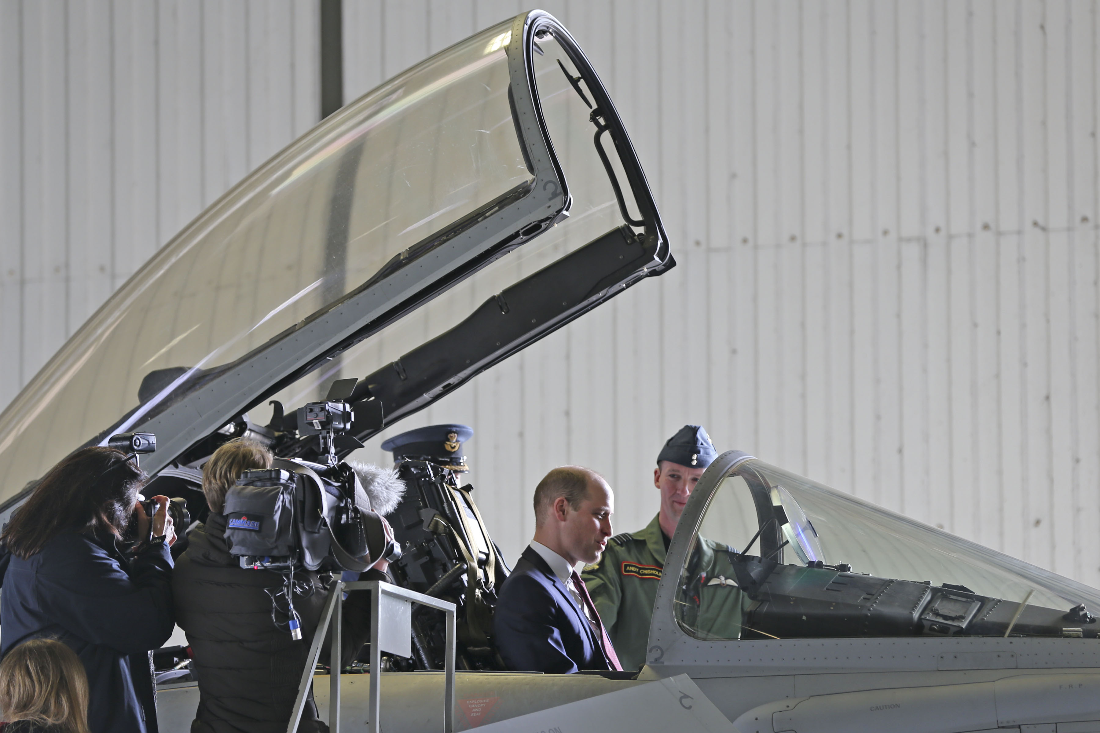 Prince William pays visit to RAF Coningsby