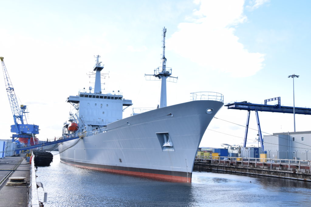 Work completed on royal navy vessel at Babcock’s Rosyth facilities