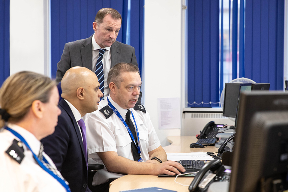 Home Secretary visits police hubs preparing for no-deal Brexit