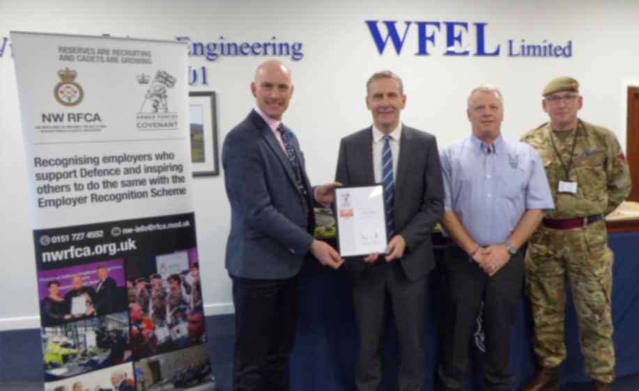 WFEL receives Armed Forces Covenant award