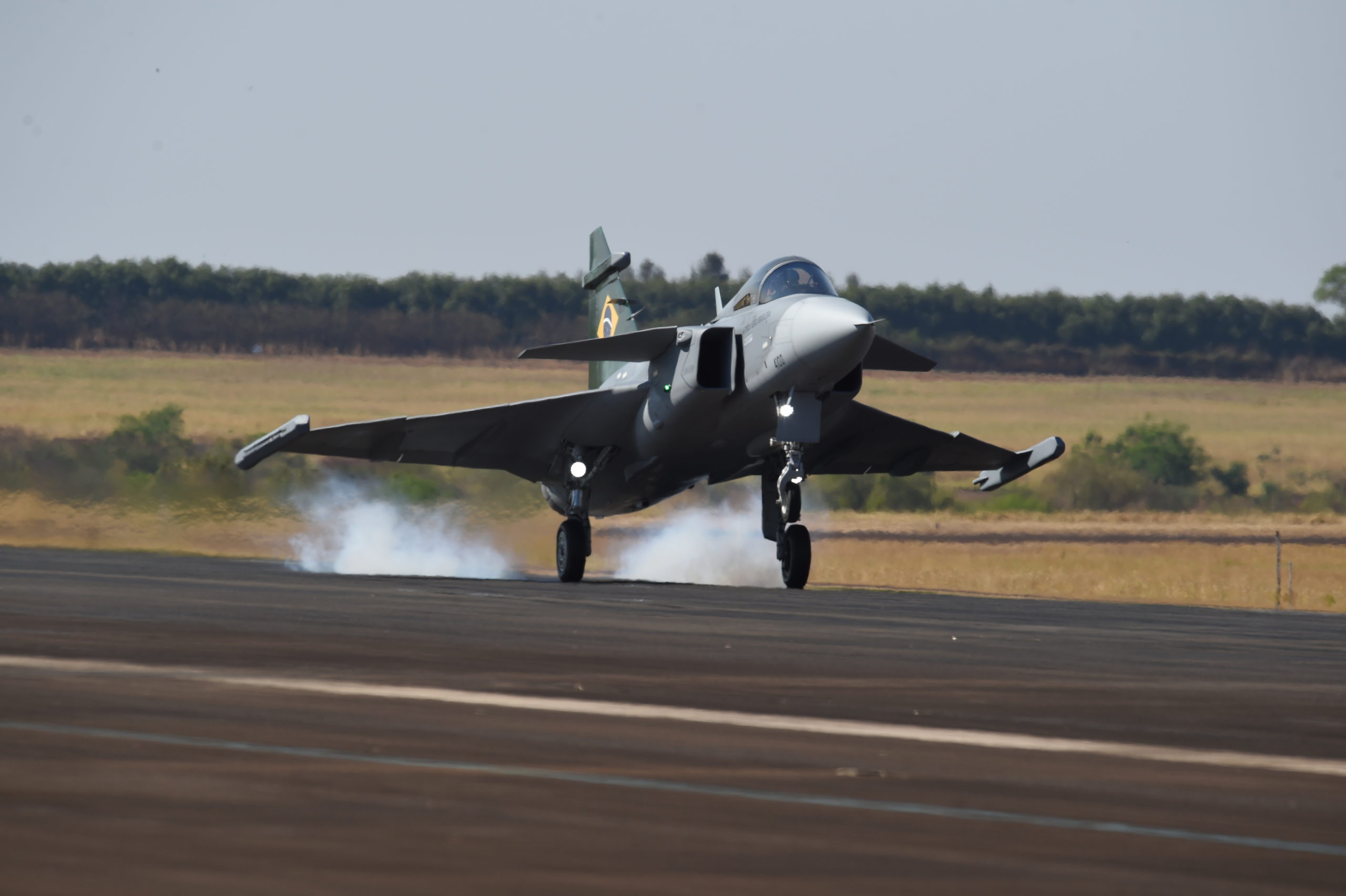 The first Brazilian Gripen has flown in Brazil