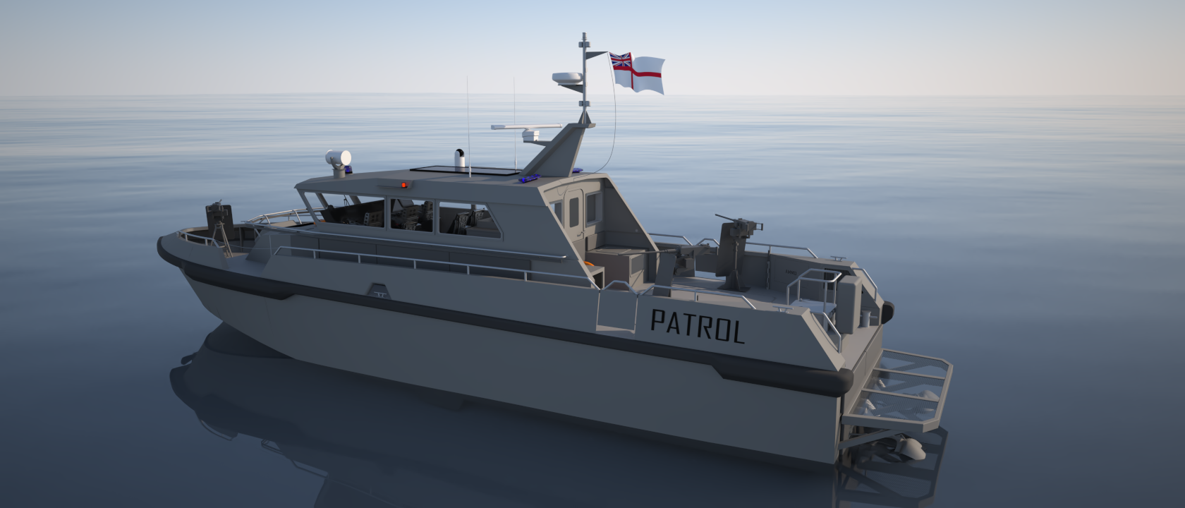 CGI OpenSea360 chosen for Royal Navy high-speed patrol craft