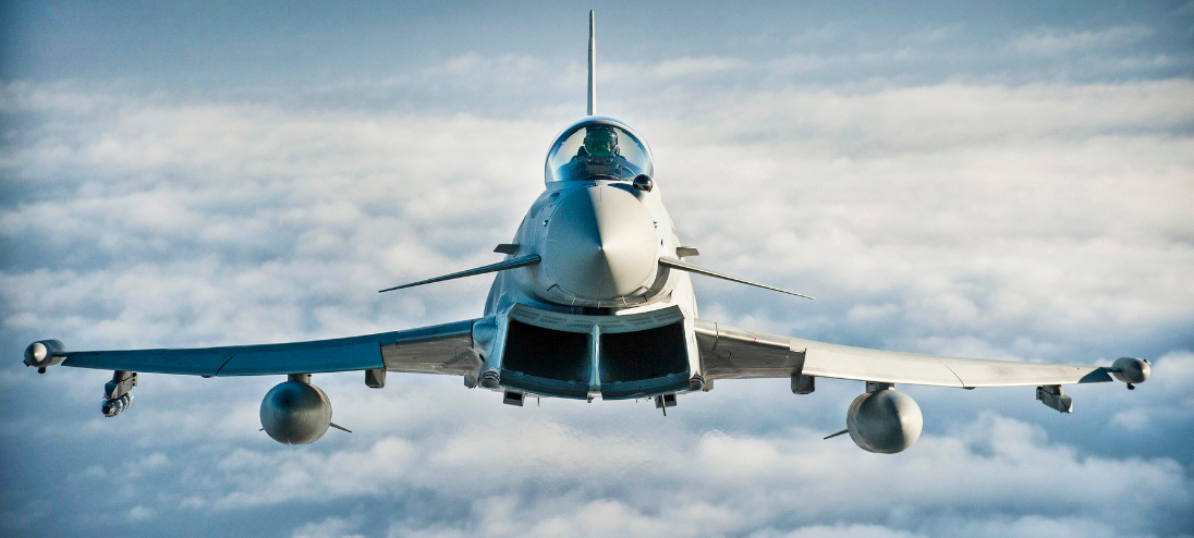 British fighter jets and helicopters training exercise