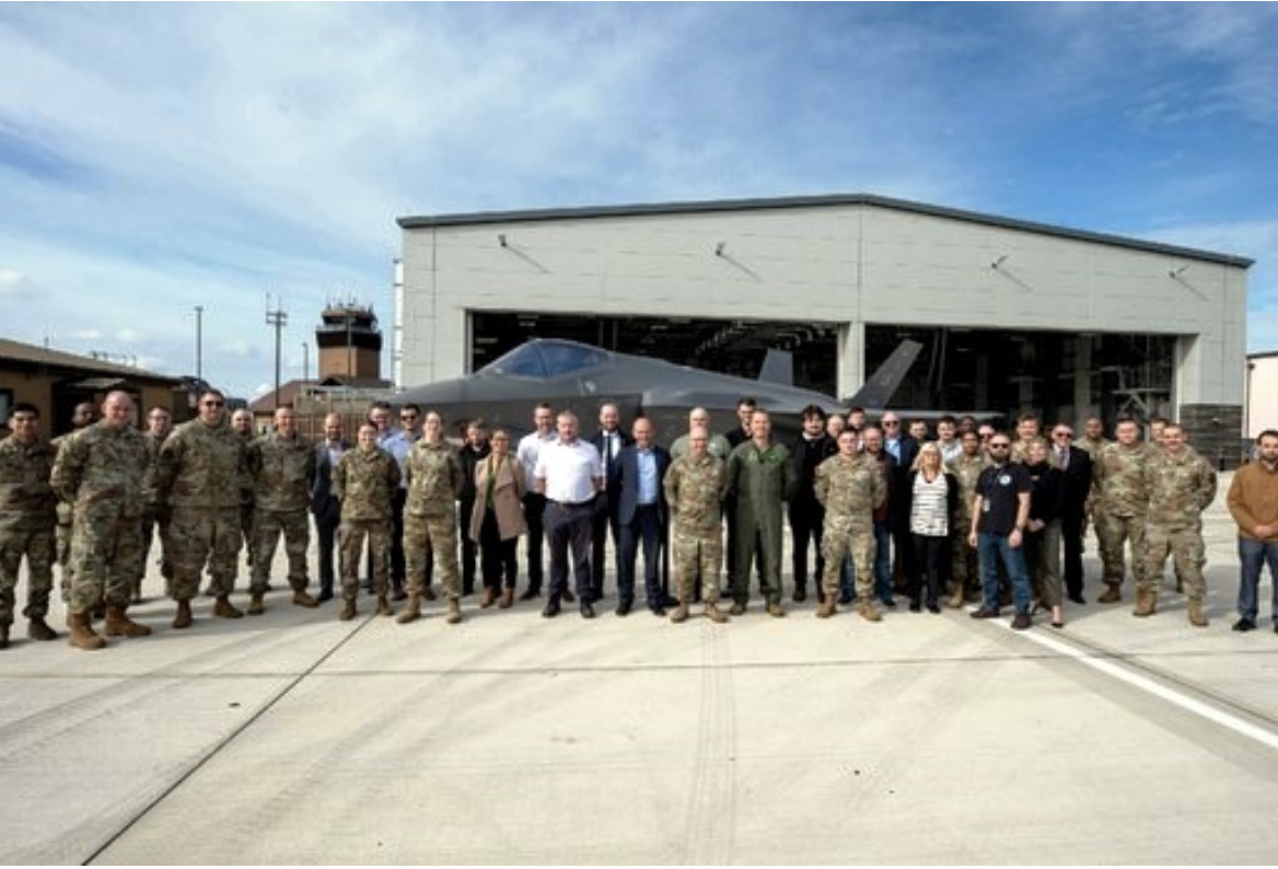 Completion of new maintenance facility for US Air Force F-35 jets