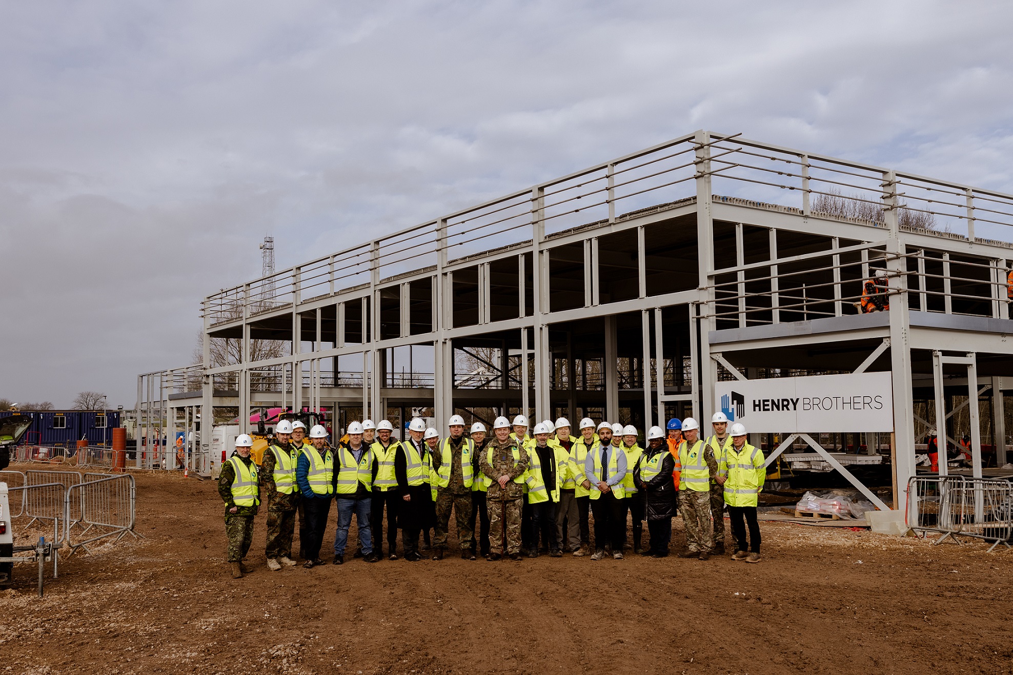 Beacon Barracks topping out - Defence Online